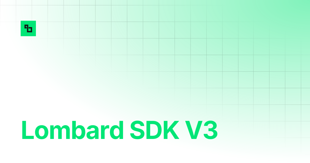 Lombard SDK V3 | Lombard